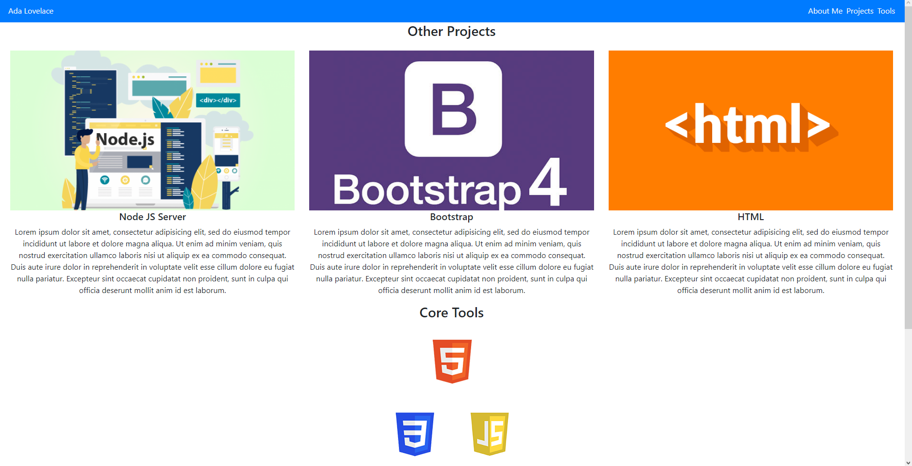 My Web Developer Portfolio